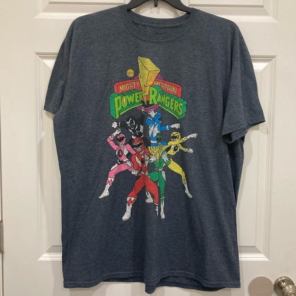 Power Ranger | Shirts | Power Rangers 2x Unisex Tshirt Grey Heathered ...